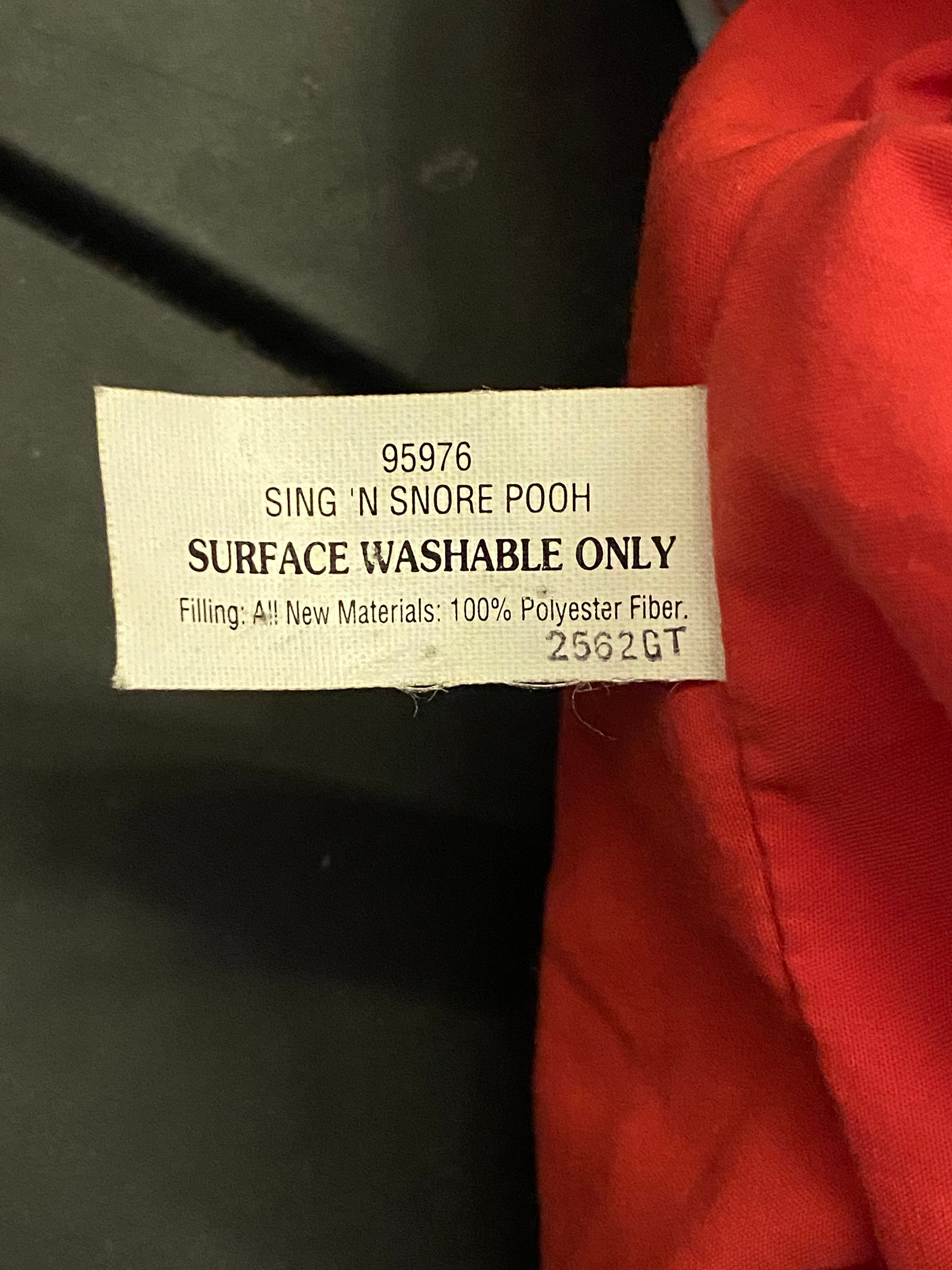 2002 Disney Sing ‘N Snore Pooh - Etsy