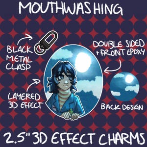 Mouthwashing Sky Screen 2.5" 3D Effect Acrylic Charms - Etsy