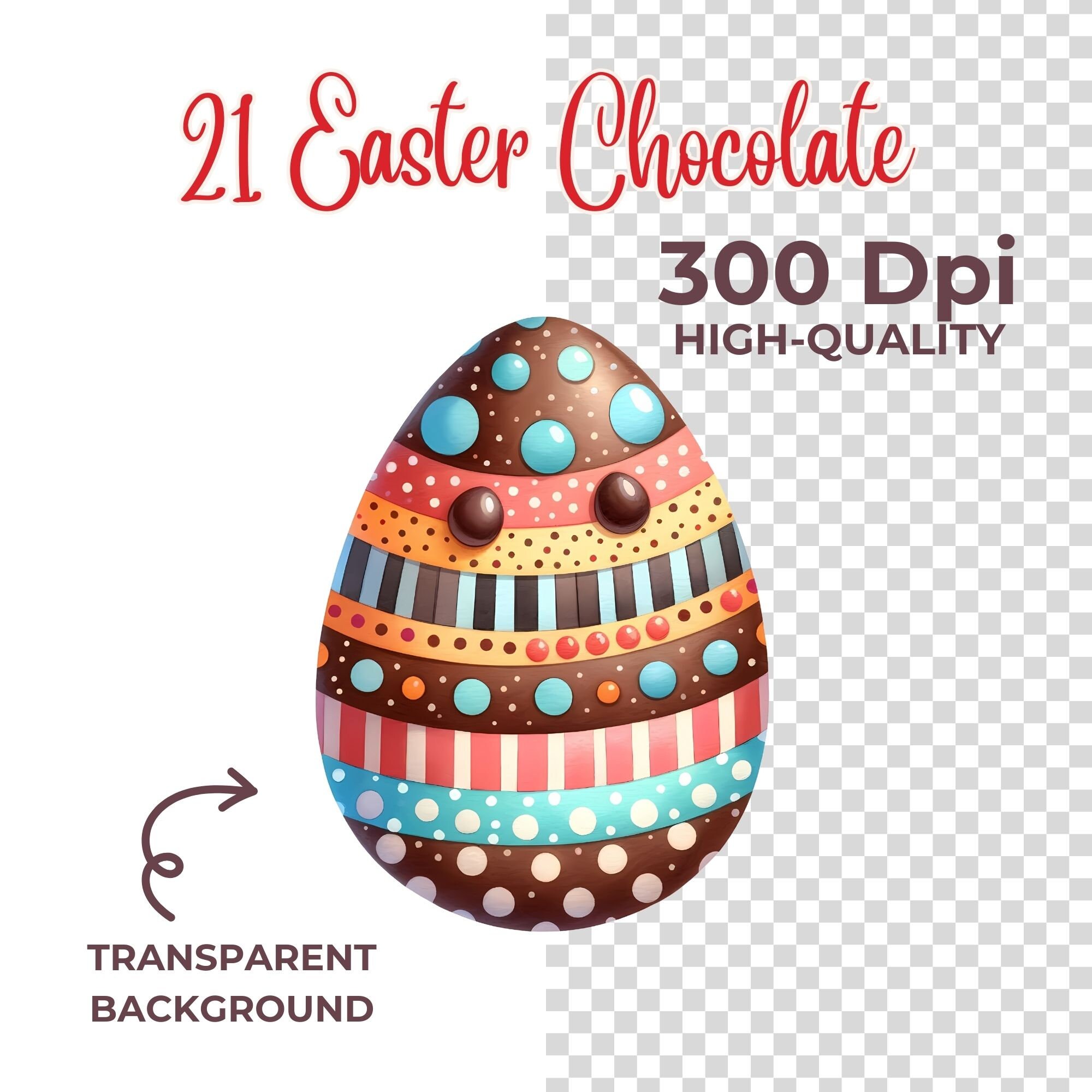 Watercolor Easter Chocolate PNG Clipart, Chocolate Bunny, Chocolate Egg ...
