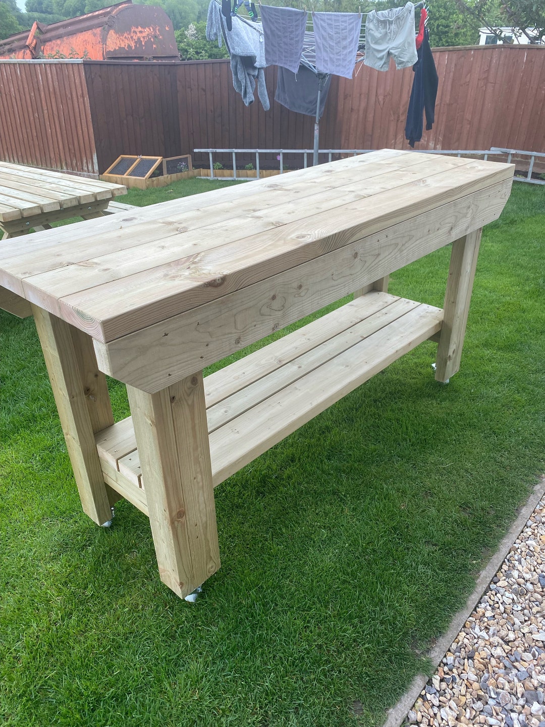 Heavy Duty Work Bench With Castors - Etsy