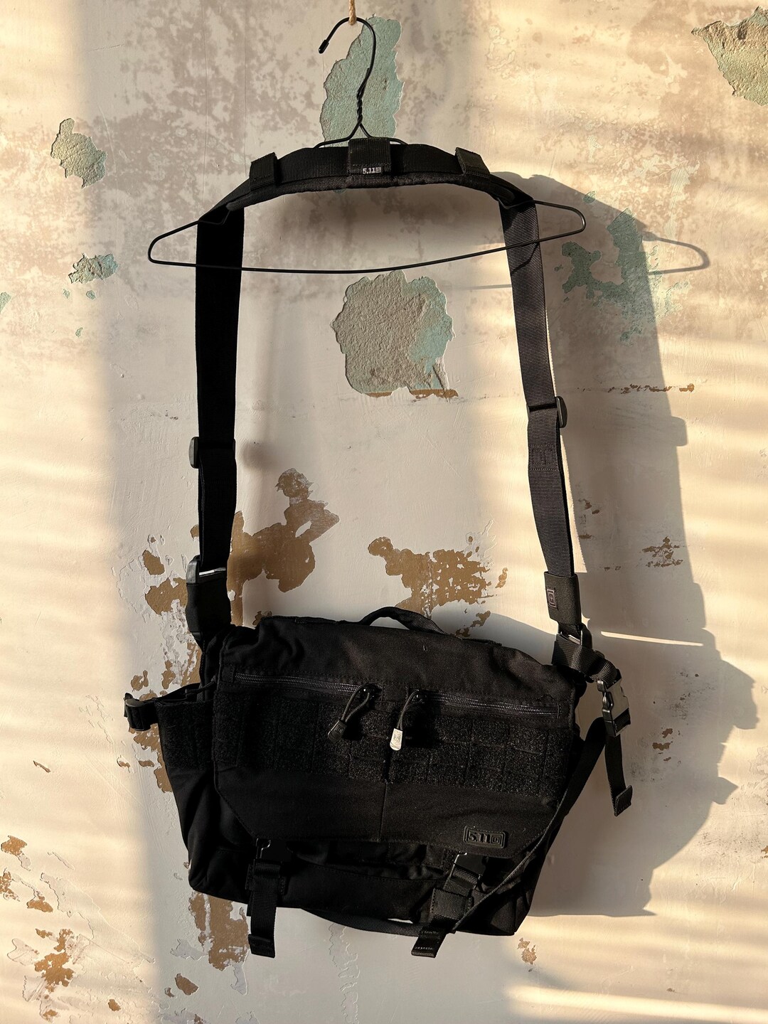 5.11 Tactical Black Messenger Bag Lima Laptop File Paperwork Shorter ...