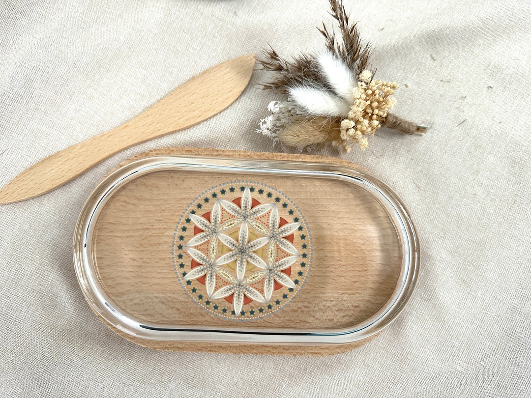 Wooden Butter Dish With Glass Lid, Butter Box, Breakfast, Dinner ...