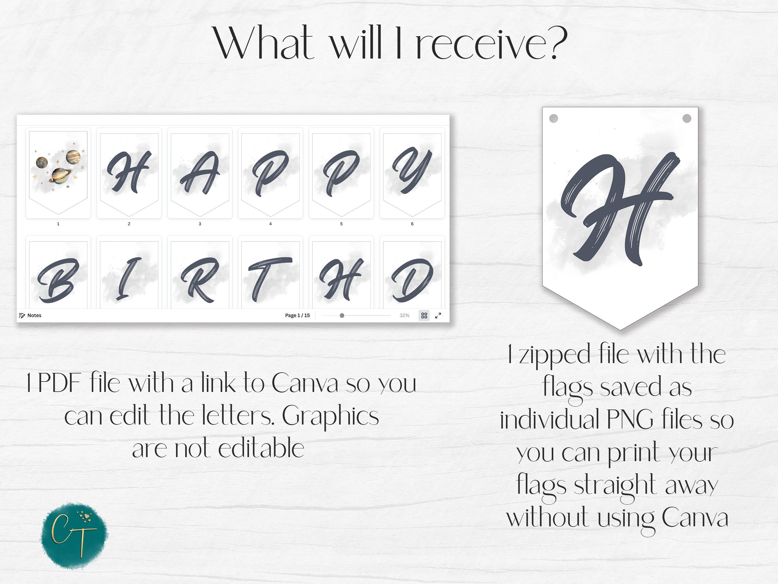 Editable Space Happy Birthday Banner, Out of This World Flags, Planets ...