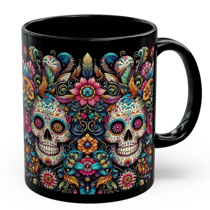Mexican Skull Coffee Mug - Etsy