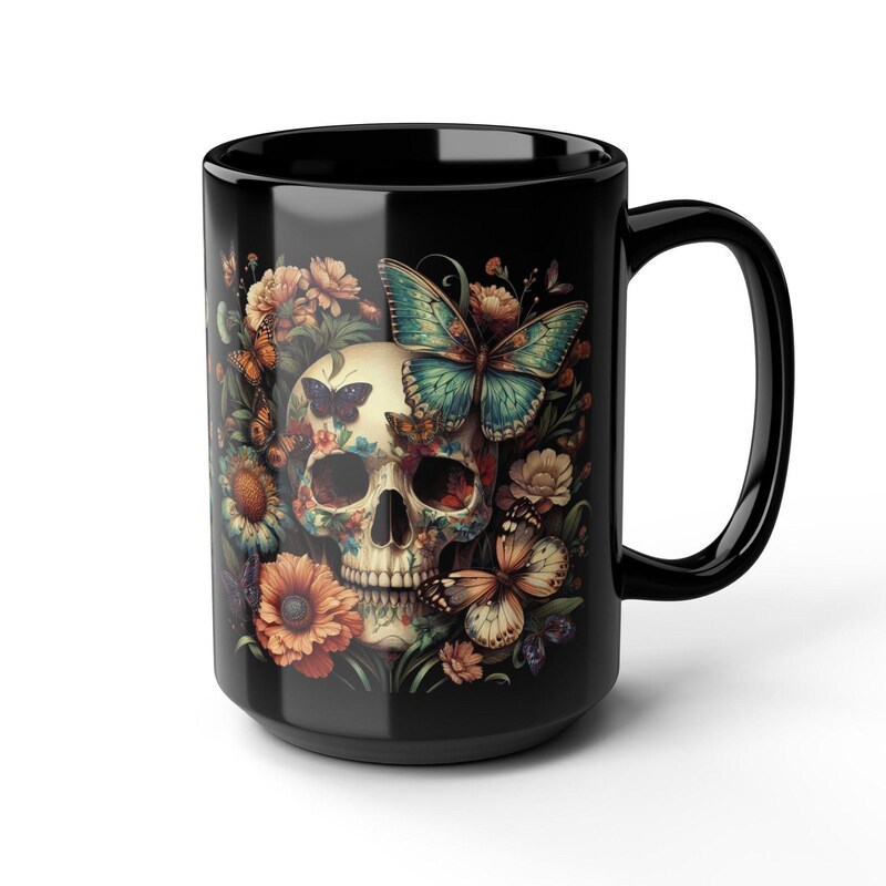 Skull Mug - Etsy UK