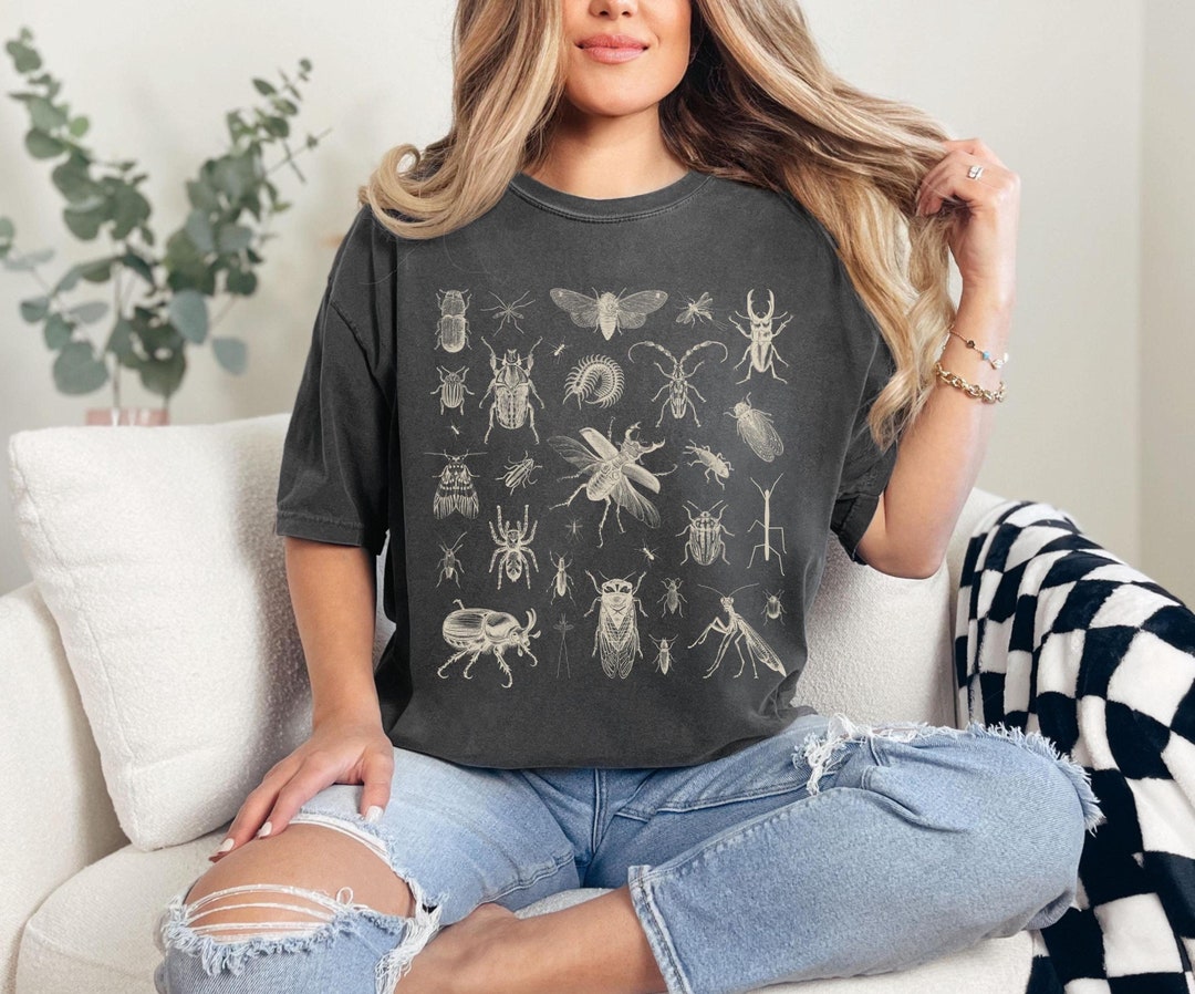 Bugs Shirt Vintage Style Insects T-shirt Unisex Comfort Colors Tee Boho ...