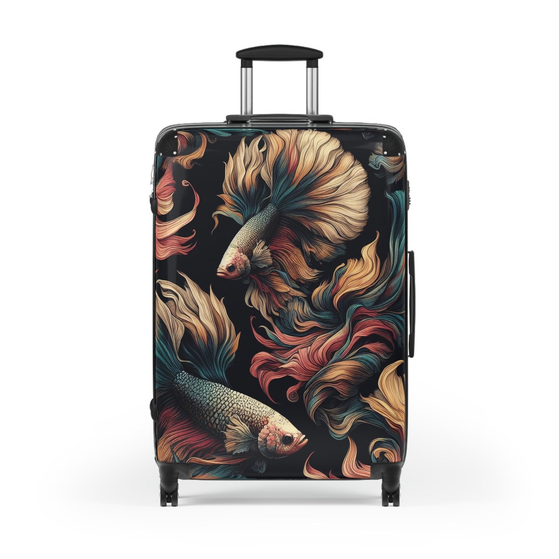 Betta Fish Suitcase Rolling Luggage Hard Shell Suitcase With Wheels ...