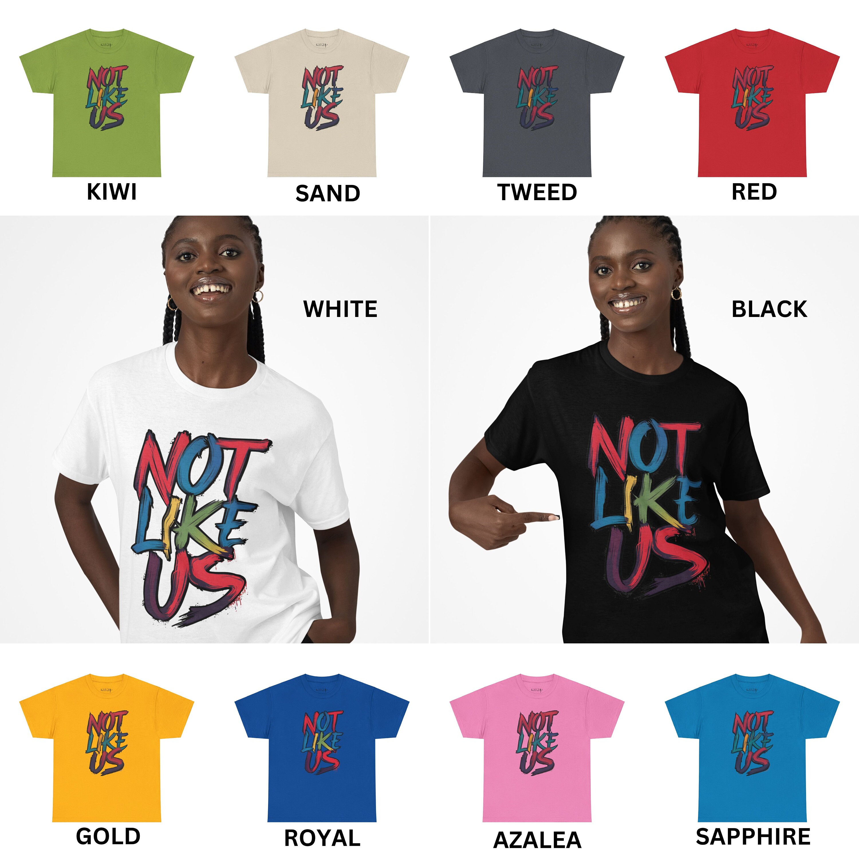 They Not Like Us T-shirt KDOT Graphic Tee Rap Battle Drake Urban Trendy ...