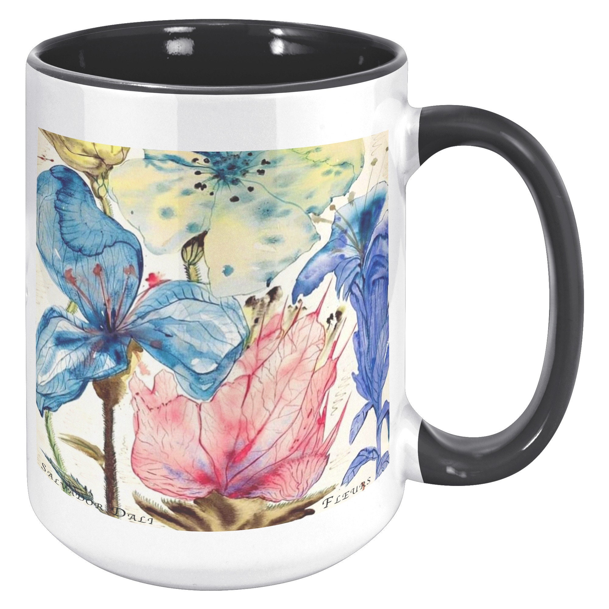 Salvador Dali Fleurs Mug, Salvador Dali Art Print Mug, Painting Mug ...