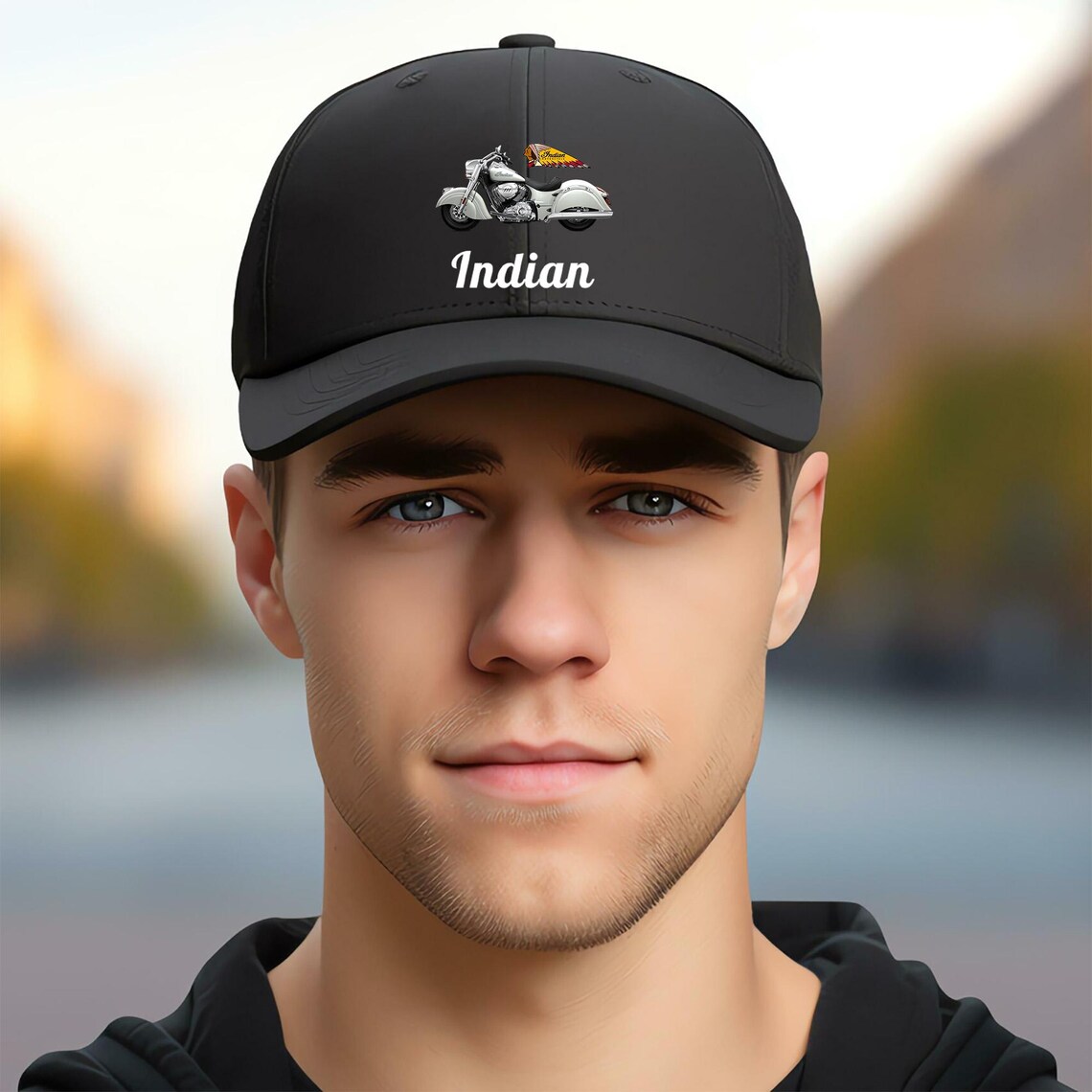 Indian Chief Vintage Motorcycle Baseball Cap Black - Etsy