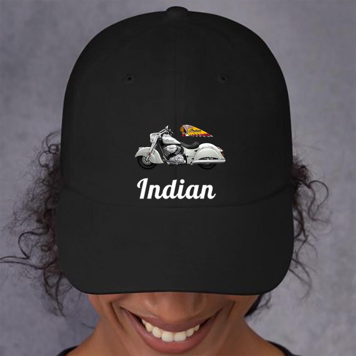Indian Chief Vintage Motorcycle Baseball Cap Black - Etsy