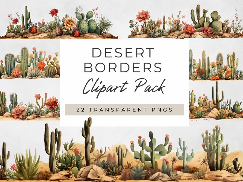 Desert Borders Clipart, Desert Landscape Clipart PNG, Desert Clipart ...