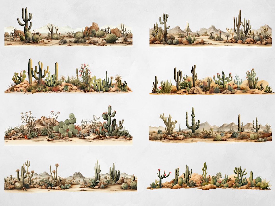 Desert Borders Clipart, Desert Landscape Clipart PNG, Desert Clipart ...