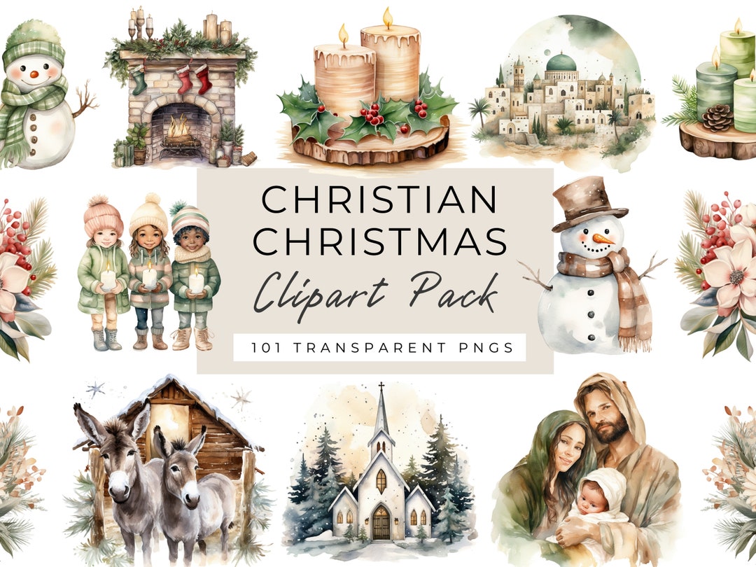 Christian Christmas Clipart, Religious Christmas PNG, Christmas Story ...