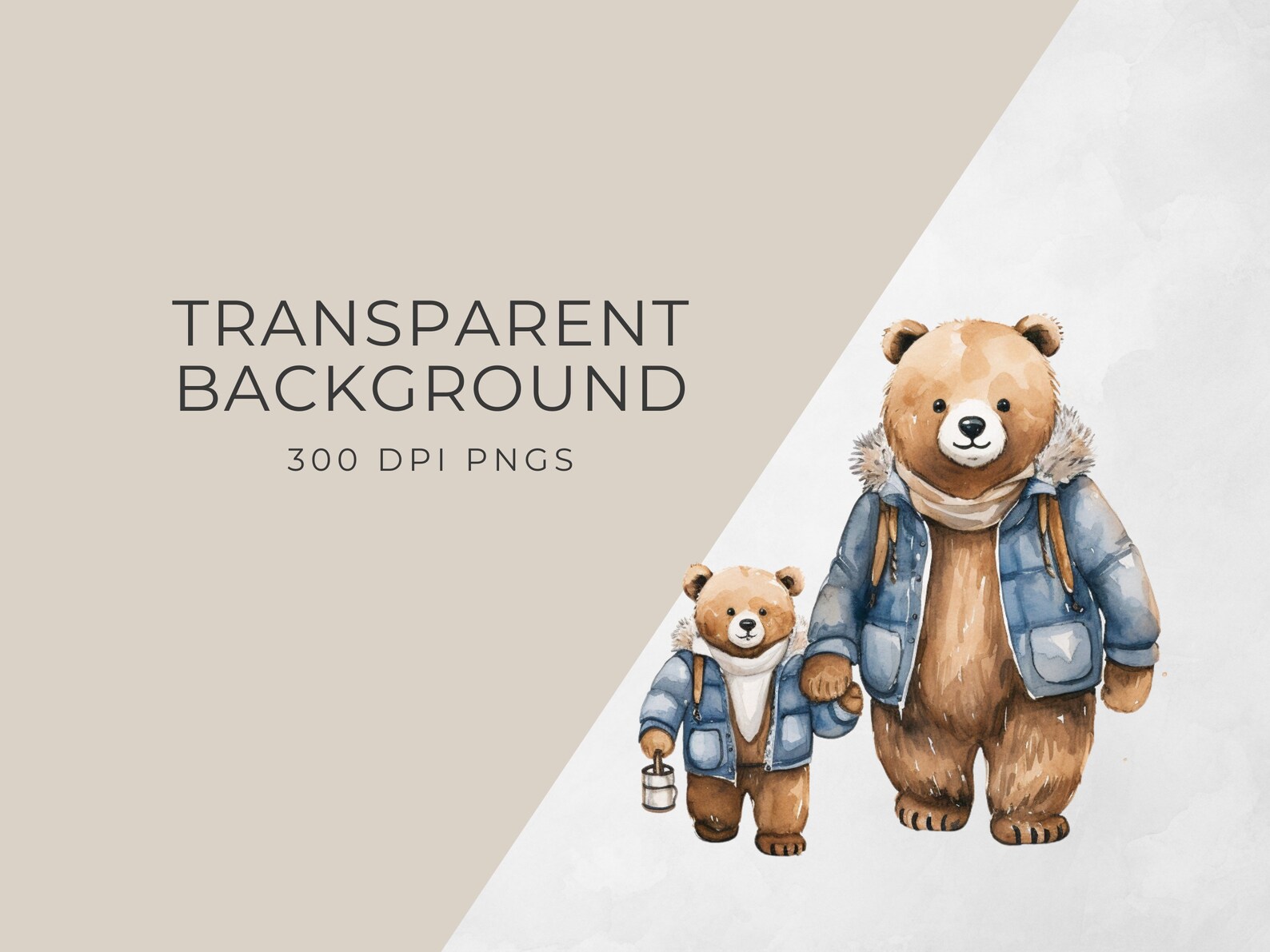 Watercolor Father's Day Clipart, Daddy and Son Clipart Png, Father and ...