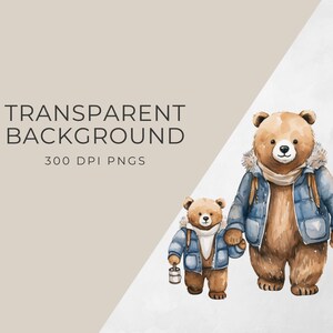 Watercolor Father's Day Clipart, Daddy and Son Clipart Png, Father and ...