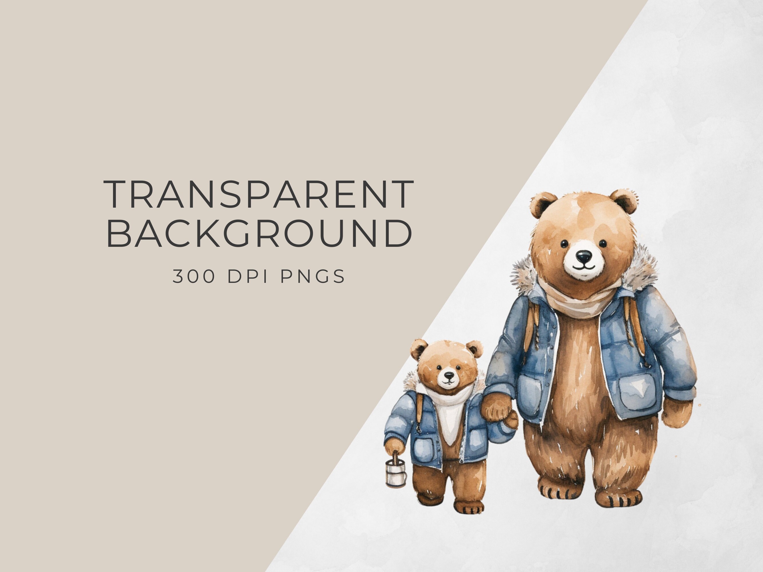 Watercolor Father's Day Clipart, Daddy and Son Clipart Png, Father and ...