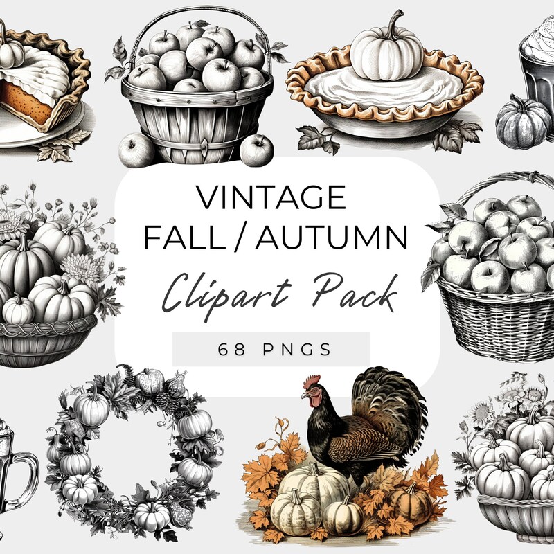 Line Art Autumn - Etsy