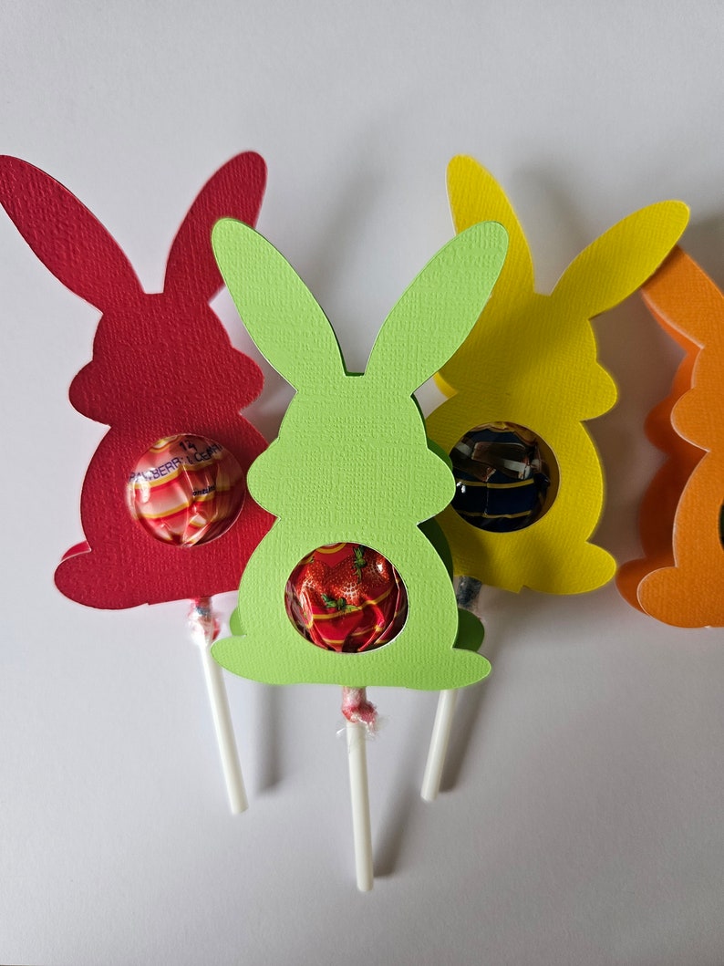 Easter Bunny Lollipop Holder Gift Favour - Etsy