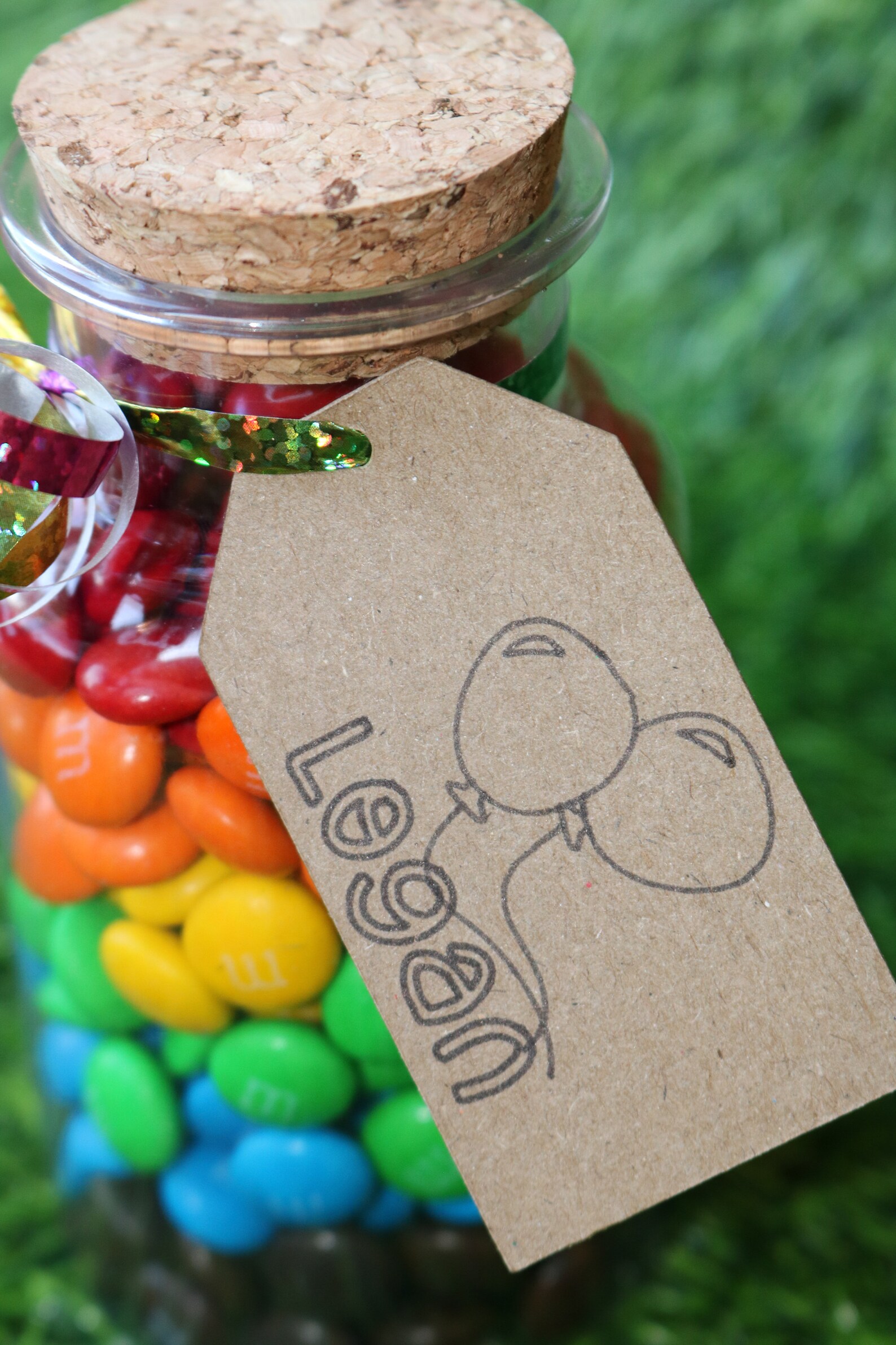 Rainbow Lolly Chocolate Jar With Custom Tag Personalised - Etsy