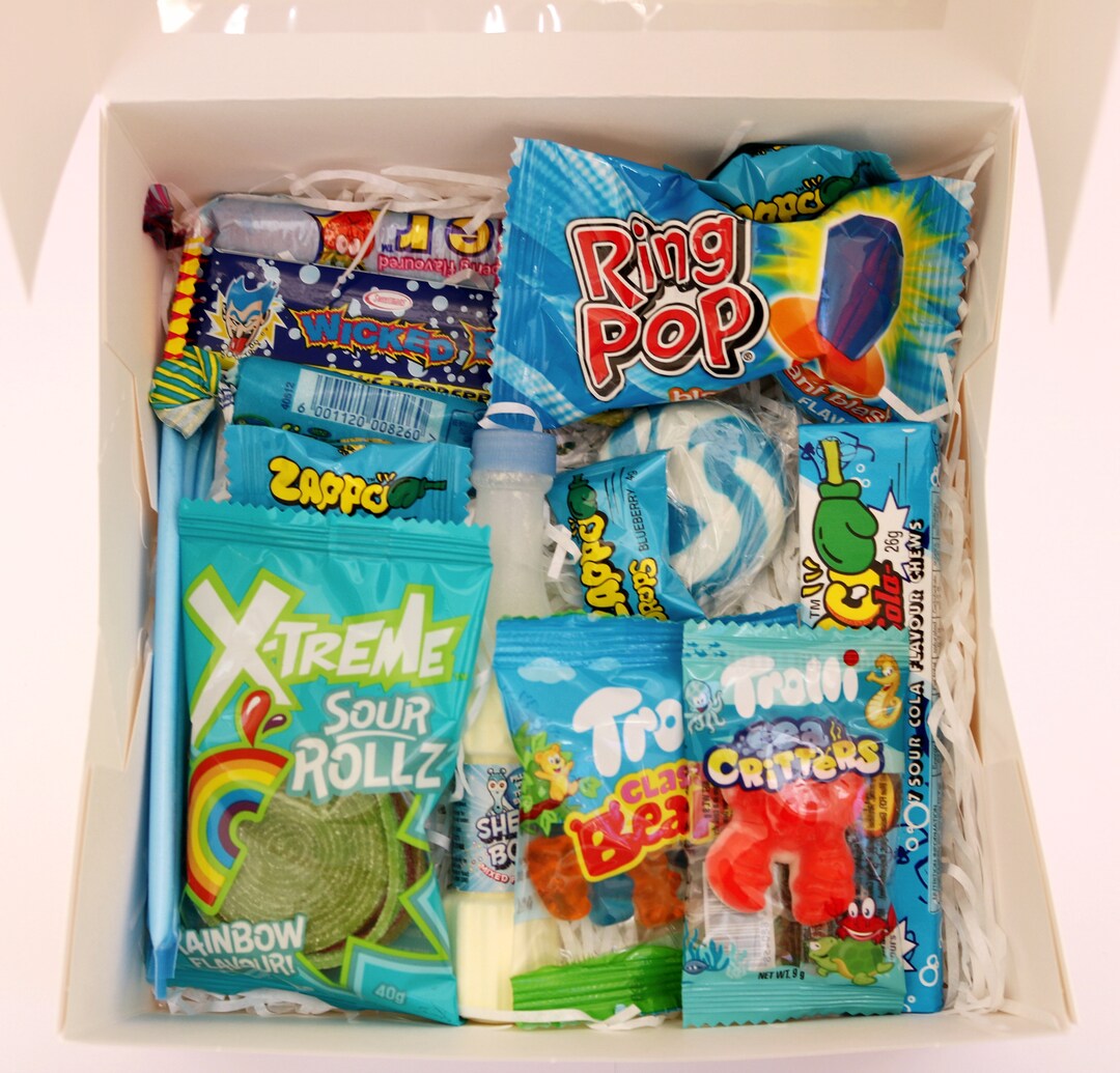 True Blue - Lolly Box Gift Birthday Present Hamper Candy - Etsy