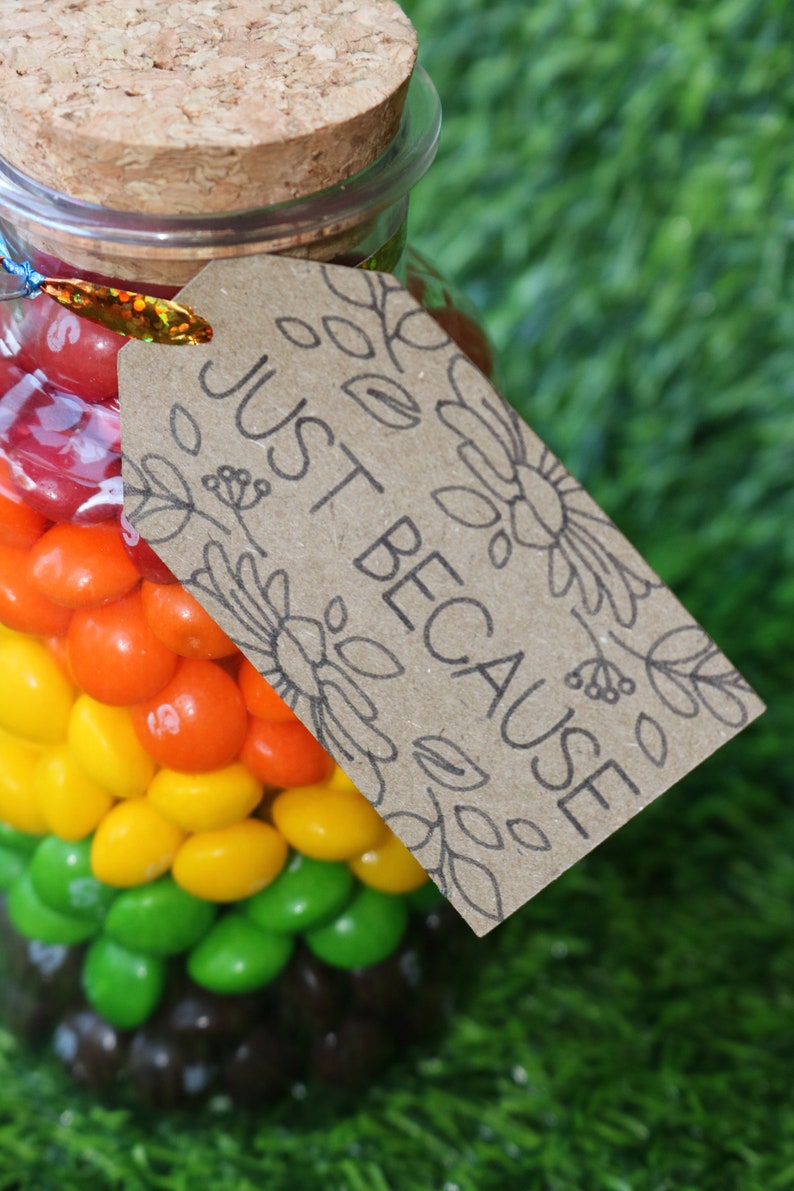 Rainbow Lolly Chocolate Jar With Custom Tag Personalised - Etsy