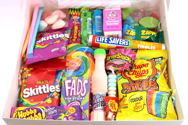 Rainbow Candy Gift Box | Mixed Colour Lolly Assortment | Bright Candy ...