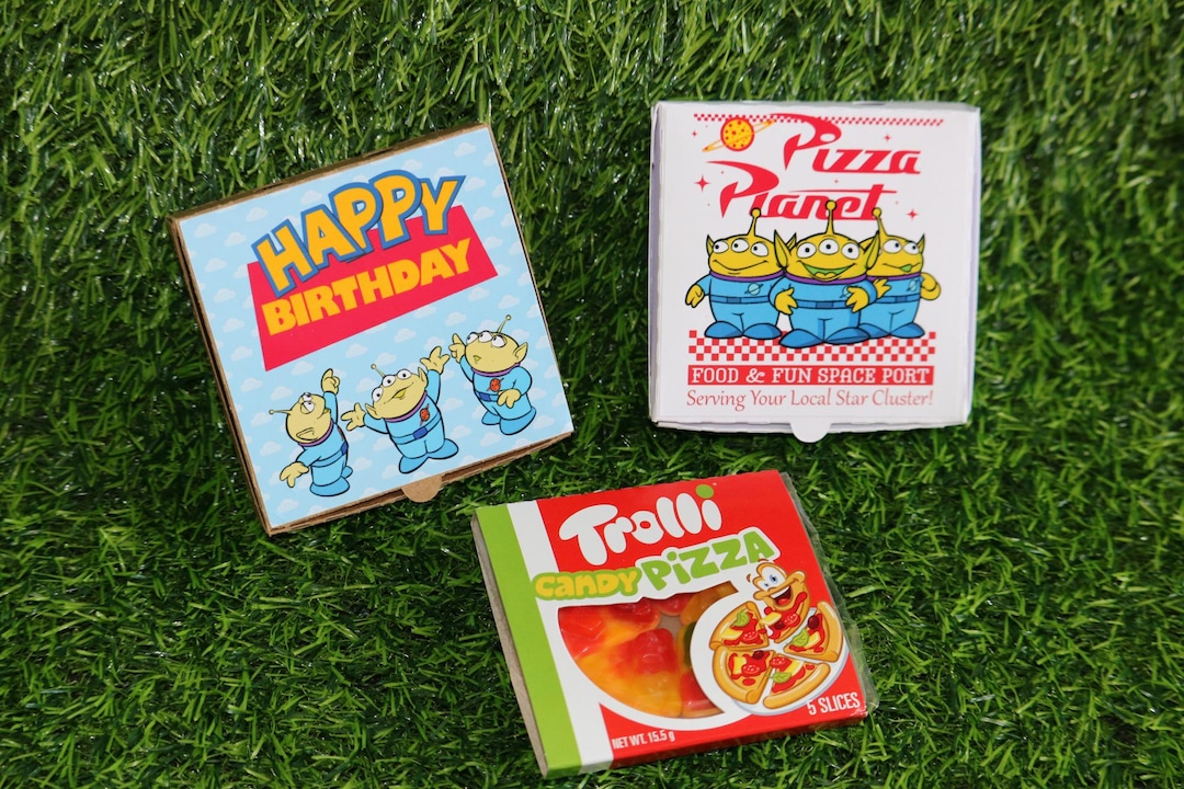 Mini Pizza Box Birthday Party Favour - Toy Story Theme Pizza Planet - Etsy