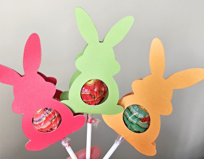 Easter Bunny Lollipop Holder Gift Favour - Etsy