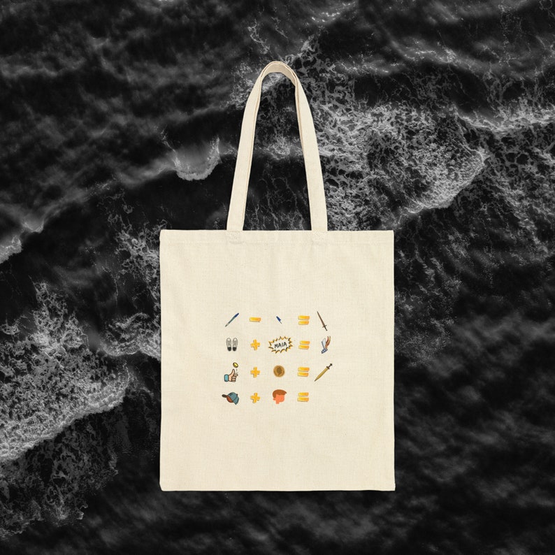 Percy Jackson Cotton Canvas Tote Bag Percy Jackson Magic Items - Etsy