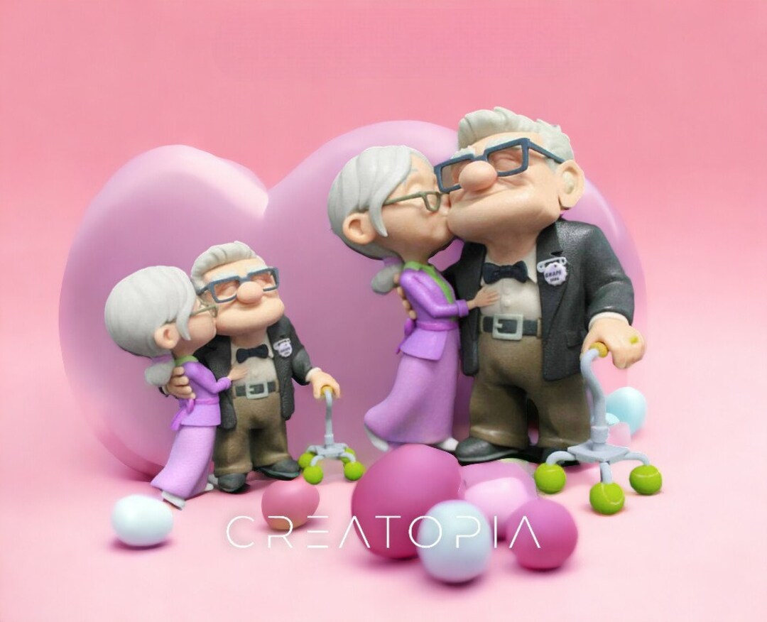 Carl And Ellie 3d Stl Files Up Printable Figure For Valentines Day