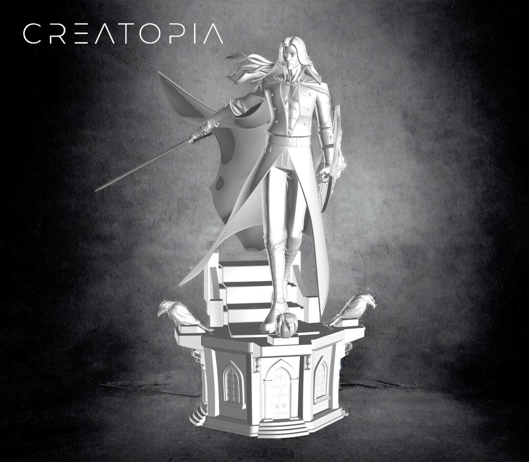 HQ Fan Made Figure 3D Stl Files Fan Made Castlevania Alucard Figure 3D ...