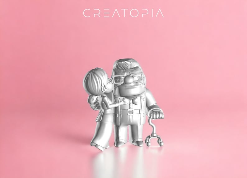 Carl And Ellie 3d Stl Files Up Printable Figure For Valentines Day