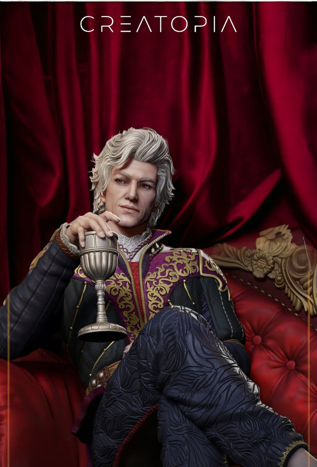 Baldur's Gate Astarion Astarion Bust Figures 3D Stl Files Baldurs Gate ...