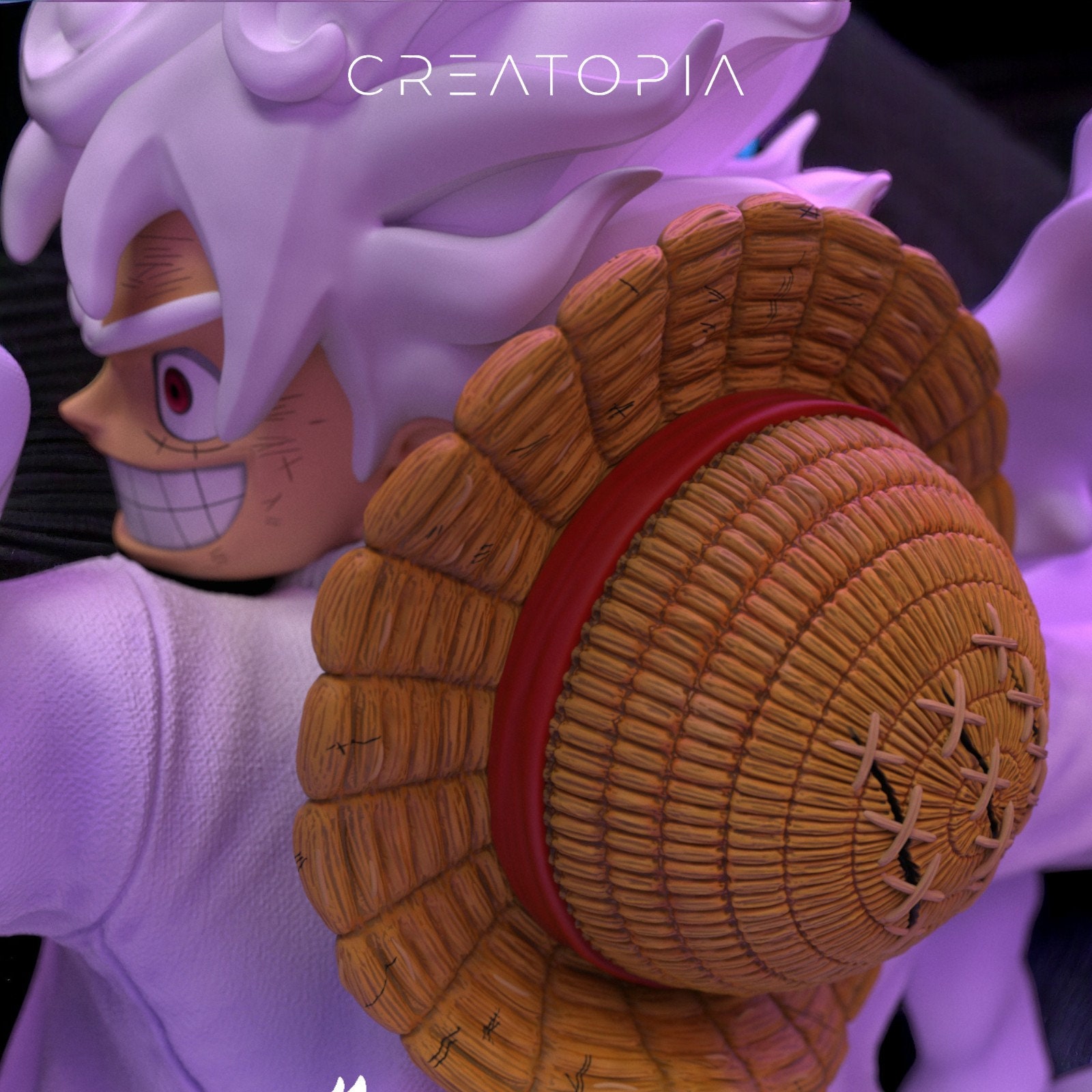 Luffy Gear 5 Figure 3D Stl Files One Piece Monkey D Luffy Nika Figure ...