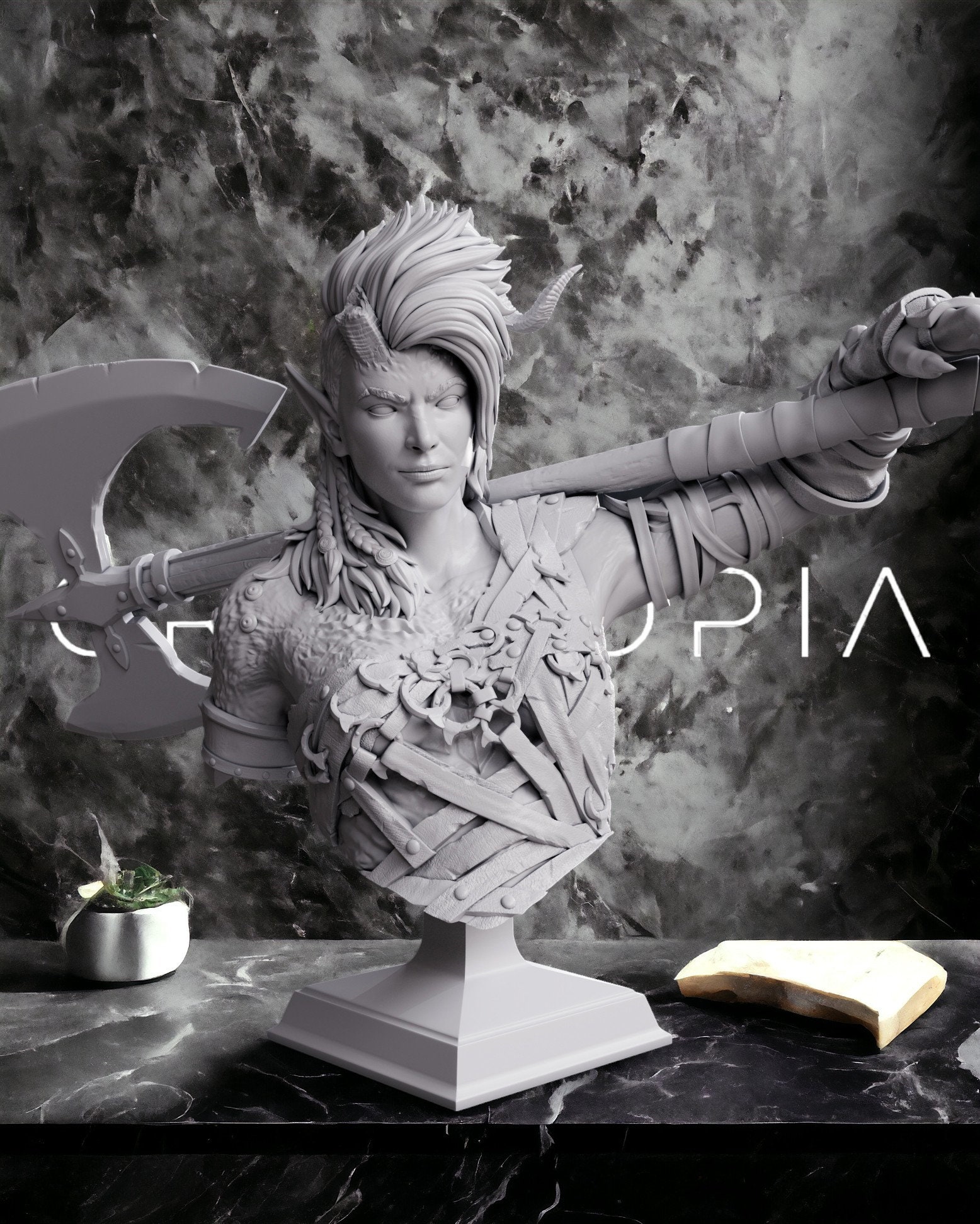 High Quality Karlach Figure and Bust, 3D Stl Files, 3D STL Model, 3d ...