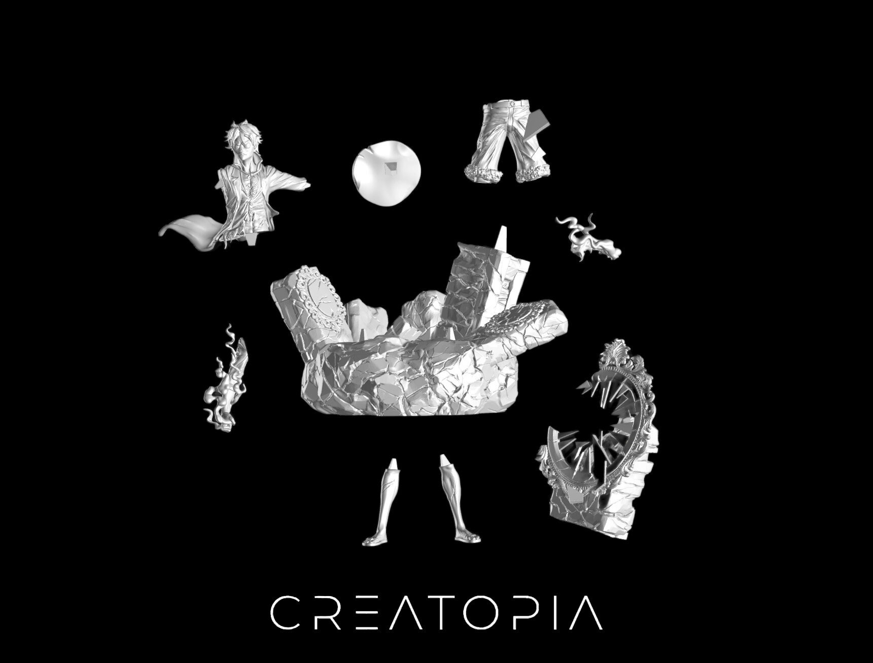 One Piece Luffy Figure 3D Stl Files Monkey D Luffy Diorama 3D Printable ...