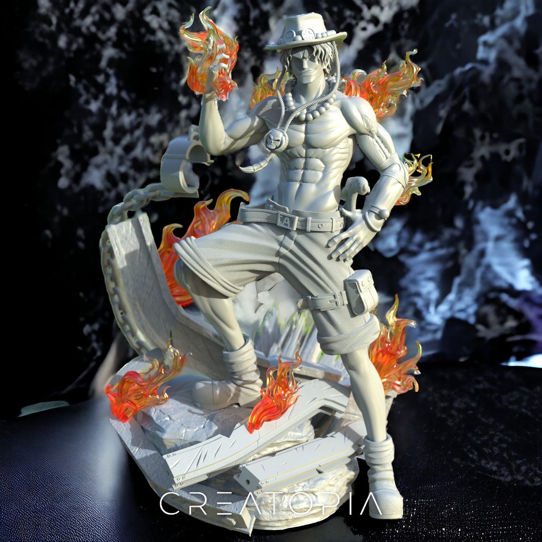 HQ Anime & Manga 3D Printer Stl Files Fan Made Ace Figure 3d Stl Files ...