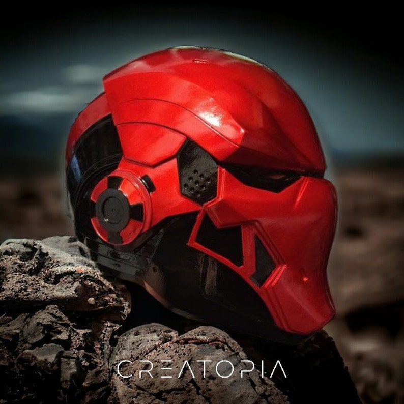 Red Hood Mask Cosplay Helmet 3D Stl Files Cosplay Prop 3d Printable Stl ...