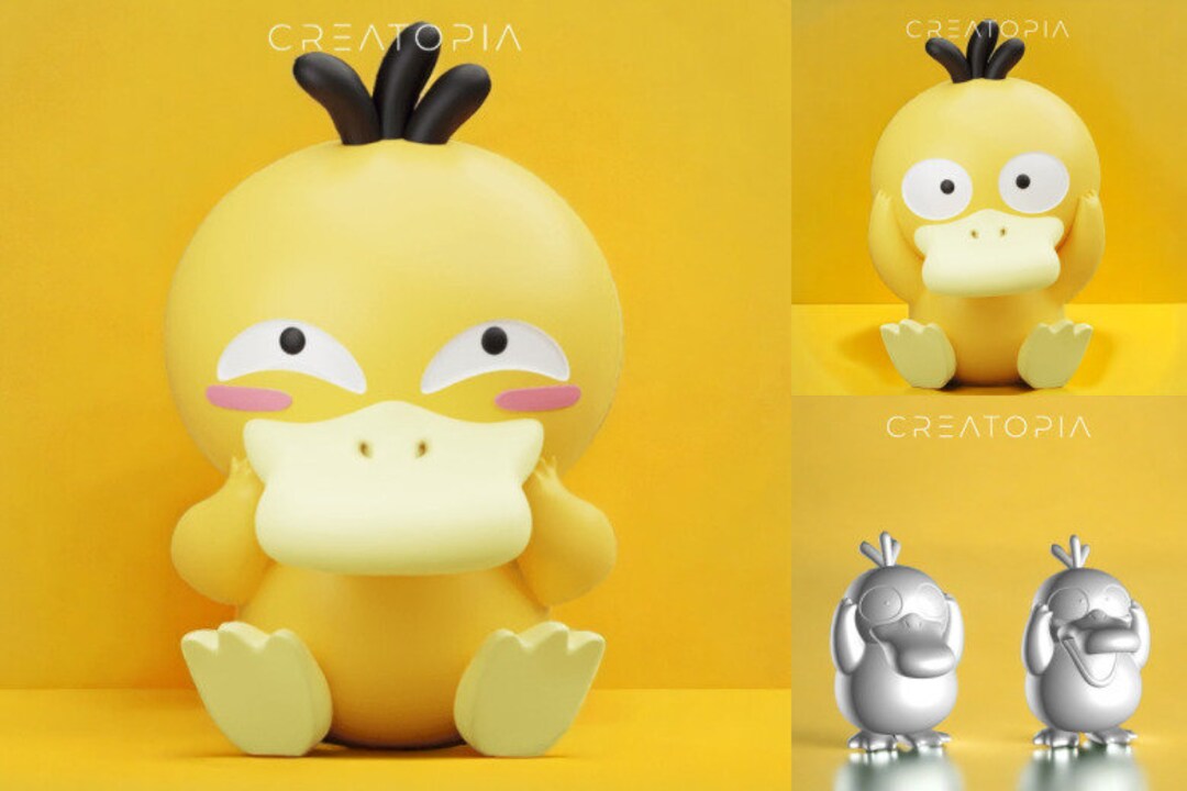 Pokemon Psyduck Print in Place Figure 4 Version 3D Stl Files Psyduck ...