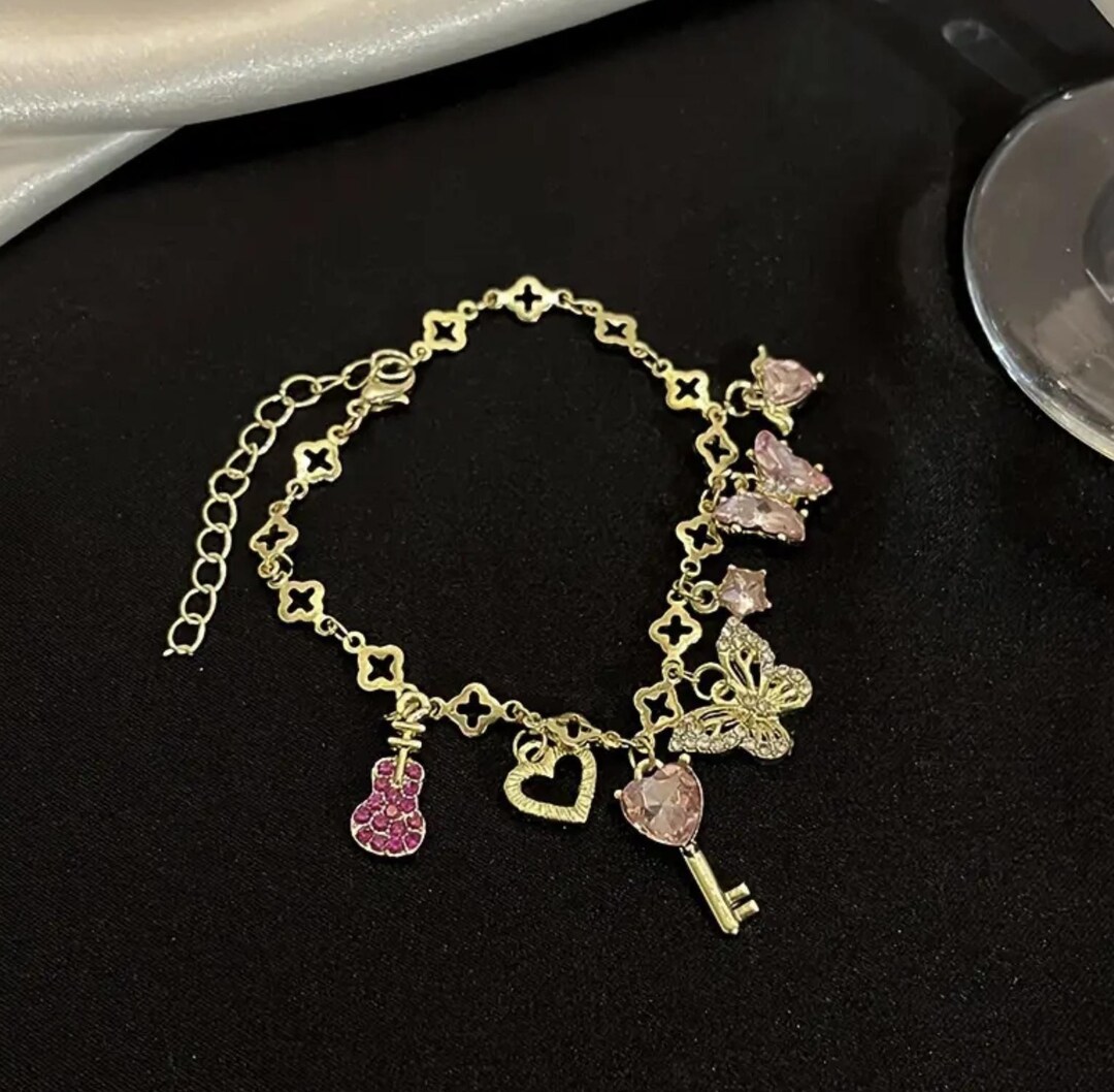 Barbie Diaries Inspired Charm Chain Bracelet,stainless Steel,no Tarnish ...
