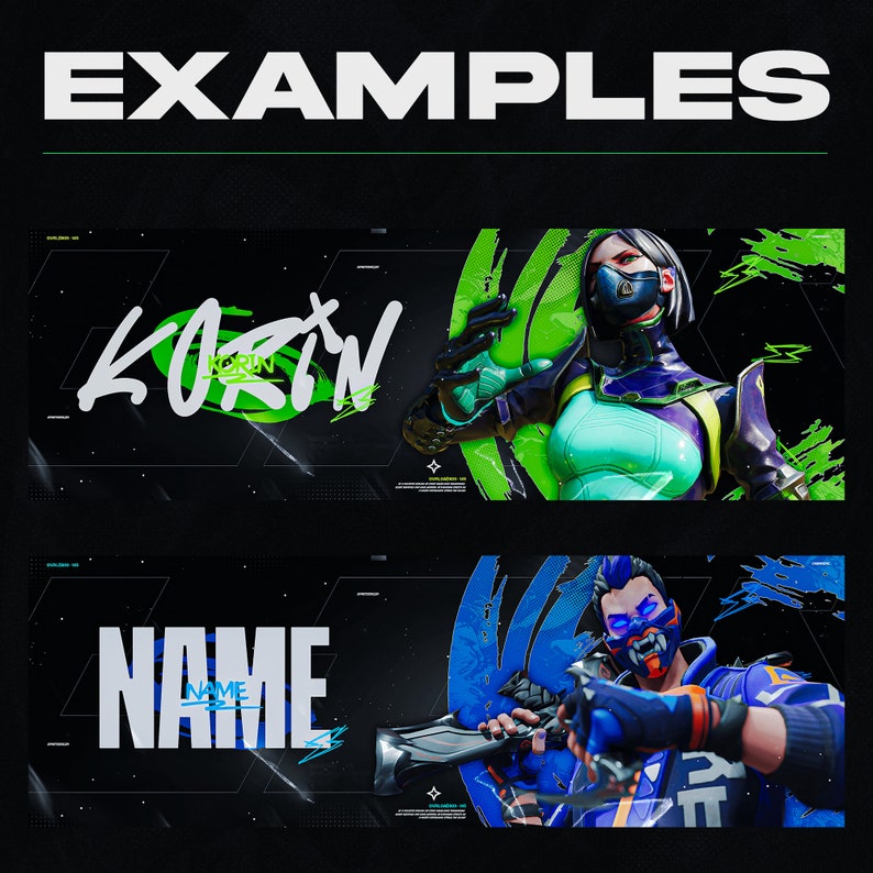 Valorant Banner Template: Easy Edit for Twitch, Twitter, Kick, Facebook - Etsy