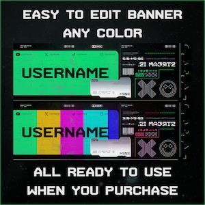 Animated Stream Overlay Full Package | 8 Different Colors | Easy to Use ...