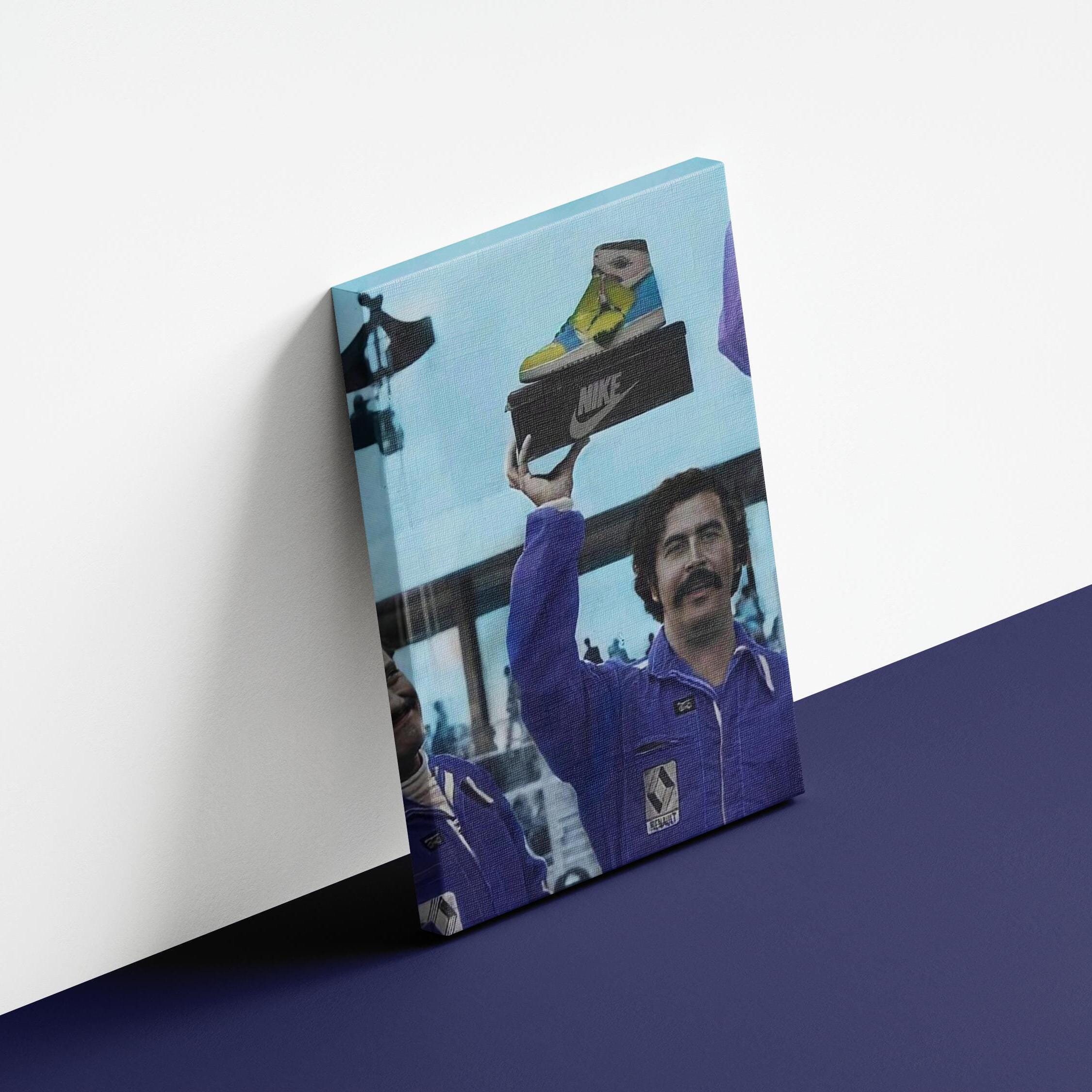 Pablo Escobar Sneaker Canvas, King of Colombia Poster, Premium Print ...
