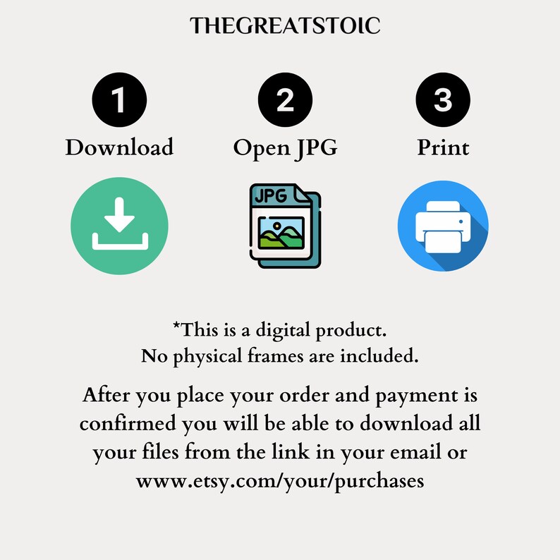 Set of 3 Stoic Quote Wall Art Printables - Ancient Stoic Philosophers ...