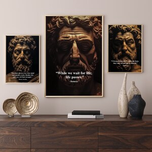 Set of 3 Stoic Quote Wall Art Printables - Ancient Stoic Philosophers ...
