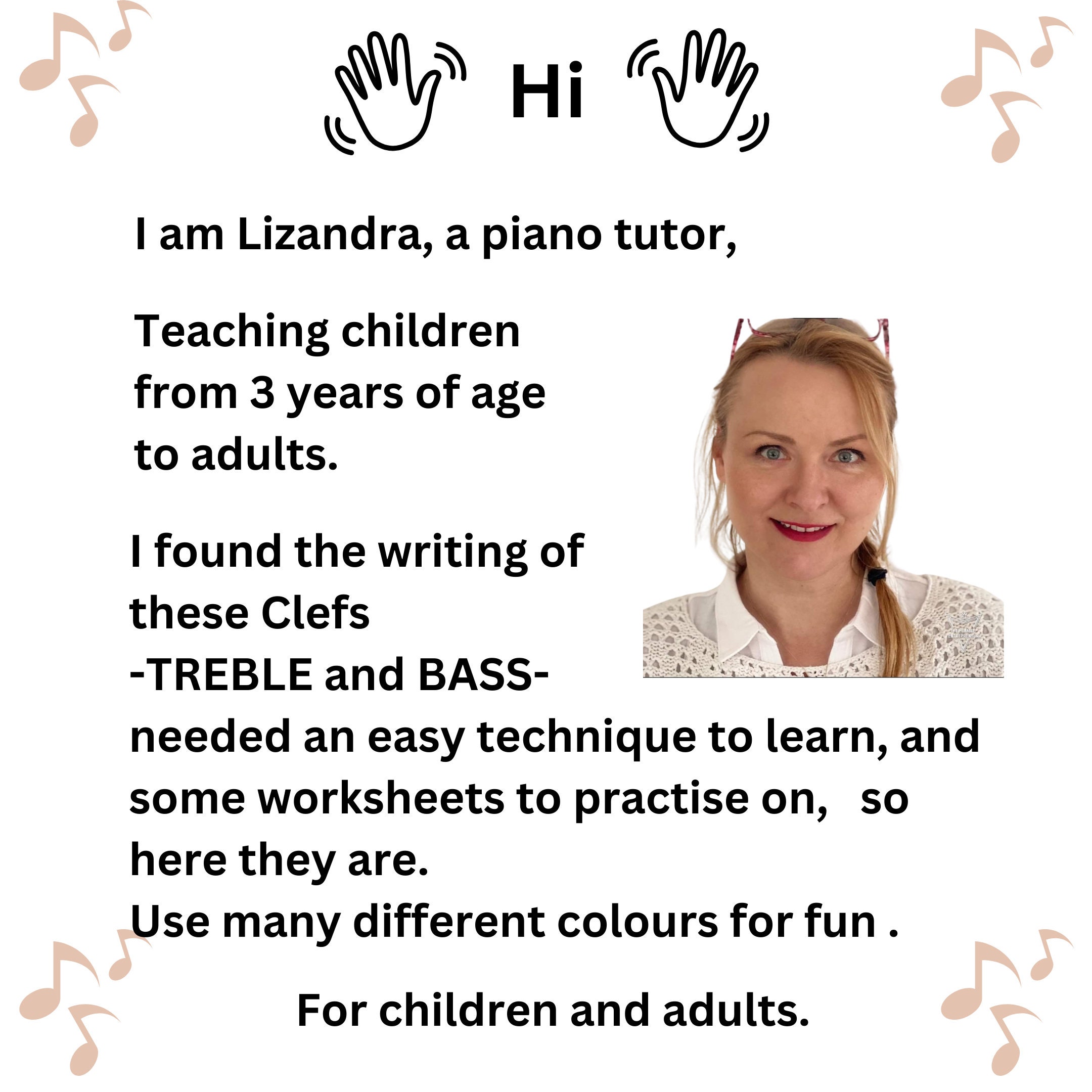 The Treble Clef Practice Book: Five Easy Steps to Learn to Write the ...