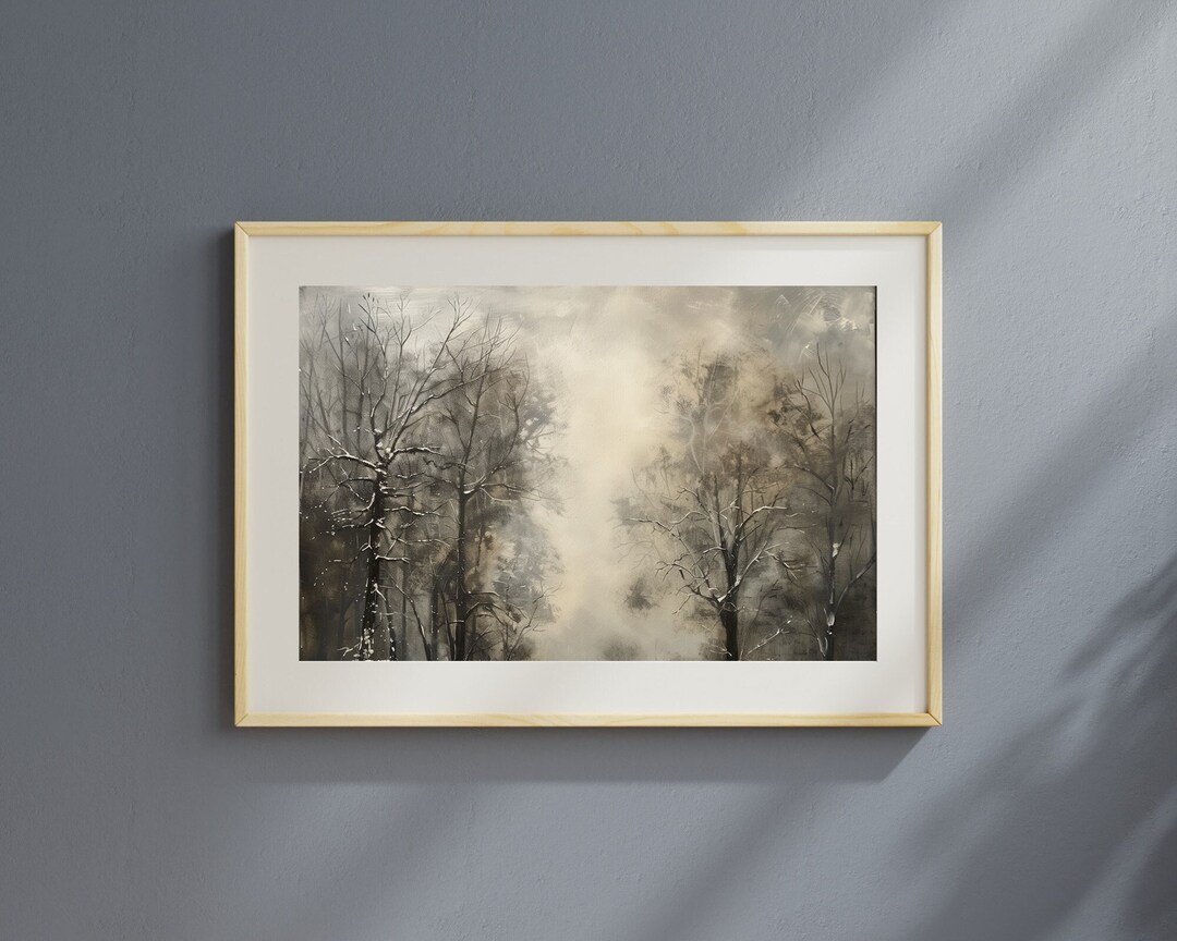 Textured Wall Art Landscape Painting Art for Living Room Digital ...