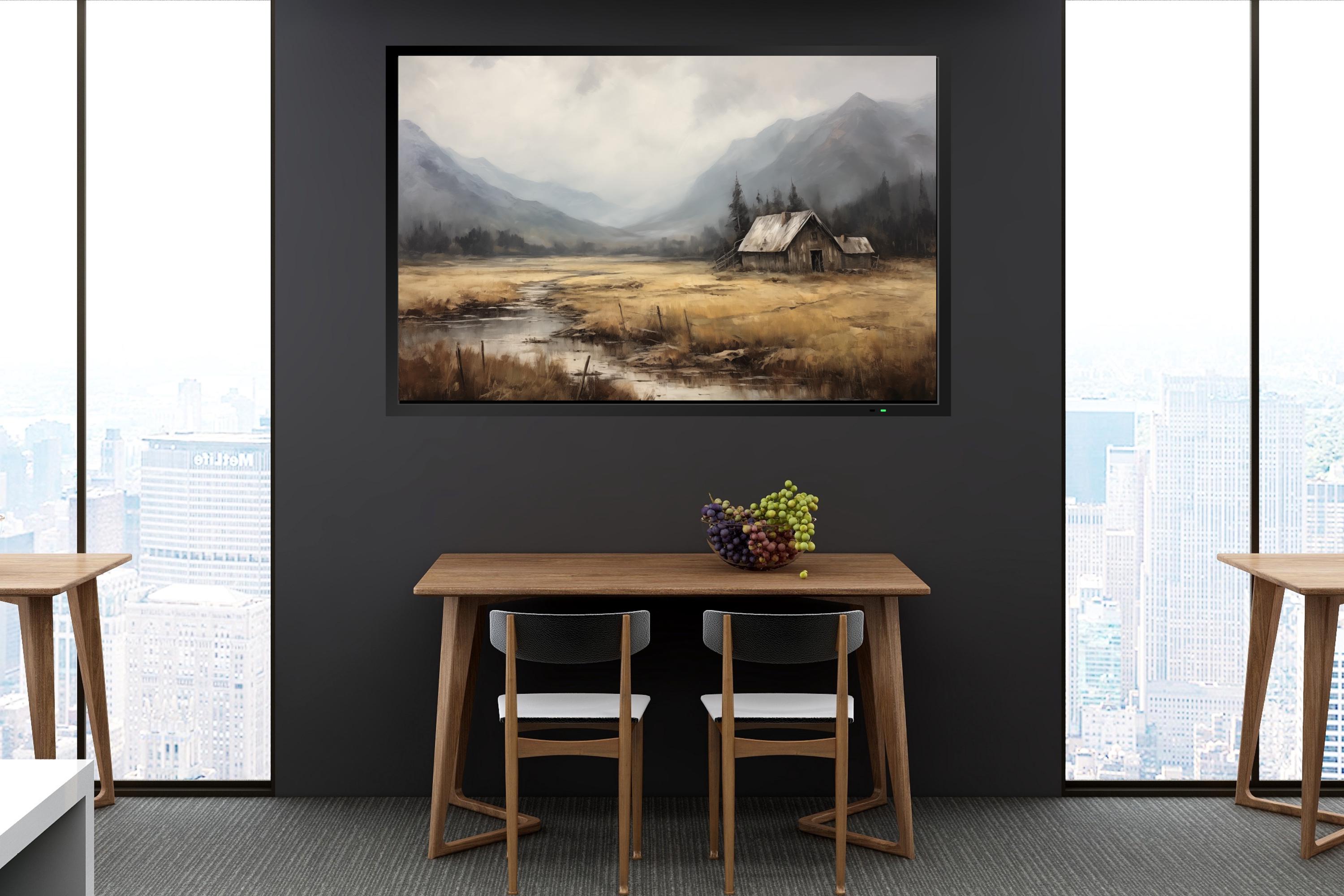 Frame TV Art Vintage Samsung Frame TV Fall Field Art Cottage Artwork ...