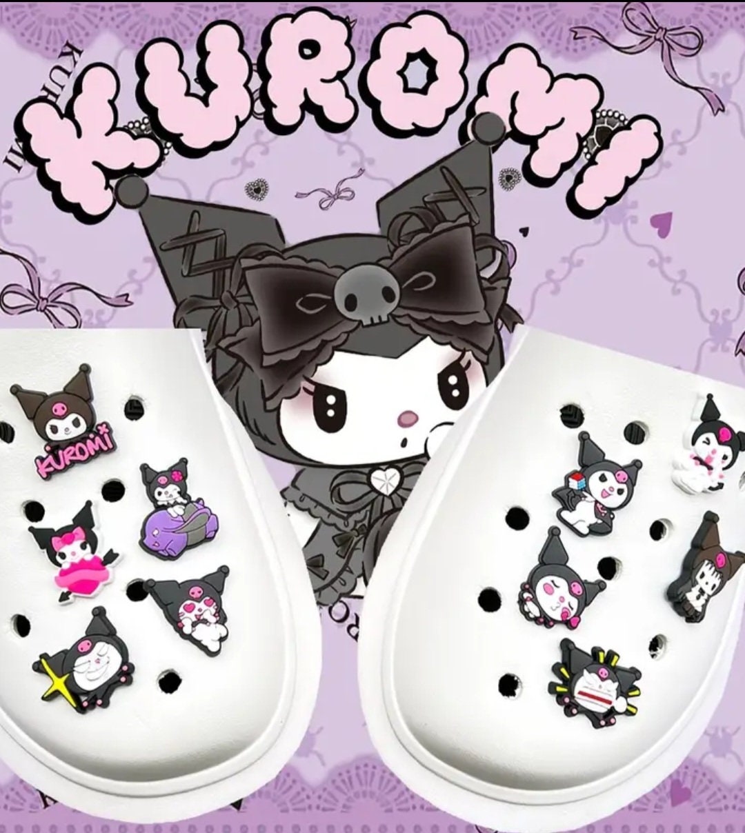 Kuromi Gibets, Pins for Crocs - Etsy